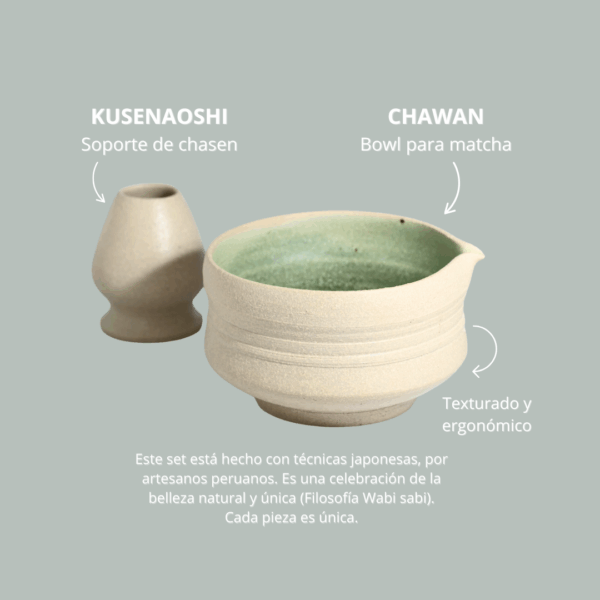 Set Chawan Y Soporte Para Chasen X MOLAND